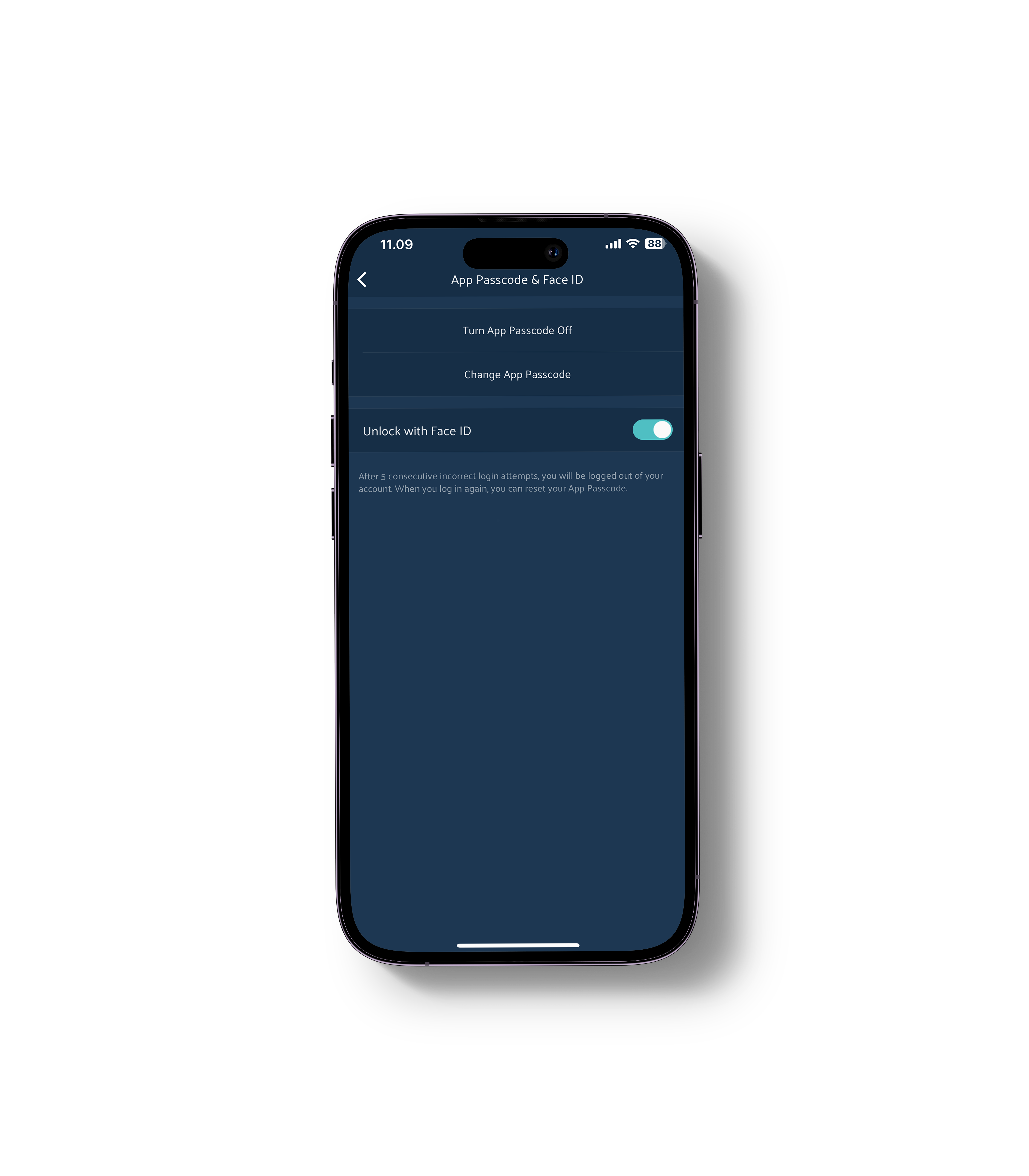App-adgangskode og Face ID – Emaldo® Installatørsupport